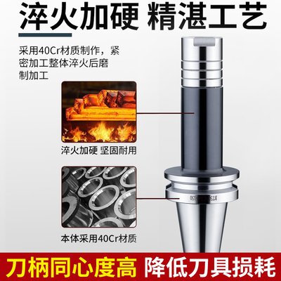 SCA三面刃刀柄锯片刀柄侧卧槽铣刀杆BT40BT50-SCA22数控加工中心