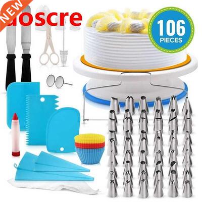 106pcs/set Party Kitchen Dessert Baking Supplies Cake Turnta