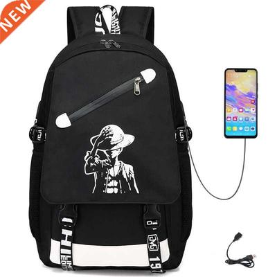 Anti-thief Children School Bags Boy Girl Anime Luminous Scho
