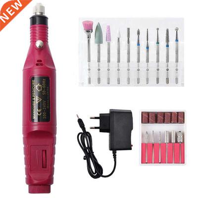 1set Electric Nail Drill Machine Milling Cutter Set Acrylic