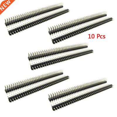 10 Pcs 2x40 Pin 2.54mm Pitch Double Row PCB Pin Headers