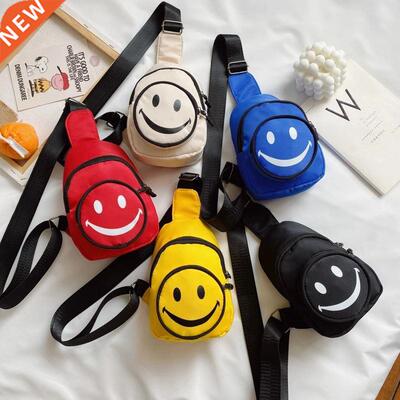 New Cute Smlng Chldren's Chest Bag Fashon Casual Toddler