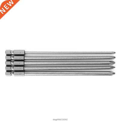 5 Pcs 1/4'' 150mm Long S2 Magnetic Cross Head PH1 PH2 Electr