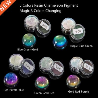 5 Color Magic Resin Chameleons Pigment Mirror Rainbow Colora