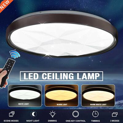 50CM 200W Dimmable Ultra-thin Diamond Modern Round LED Ceili