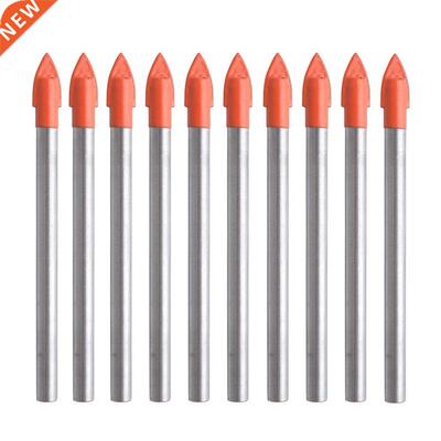 10 Pieces 6MM Glass and Tile Drill Bits Carbide Drilling Too