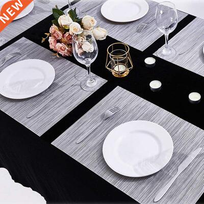 Placemats Gray Place Mats Placemats Wipeable Easy To Clean T