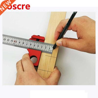 Angle Scriber Steel Ruler Positioning Block Woodworking Line