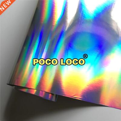 Silver Holographic chrome vinyl for mirrors door handles gla