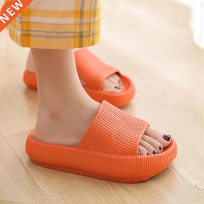 Thick Platform Slippers Women Indoor Bathroom Slipper Soft E