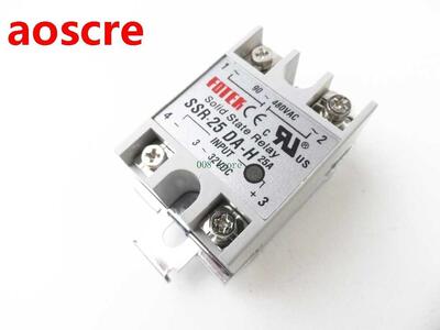 DC -2V Input AC 90-480V 25A Solid State Relay DIN Rail Mou