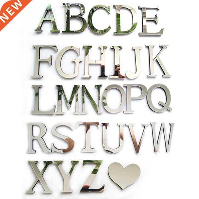 letters English Acrylic Sticker Love Characters Home Decora