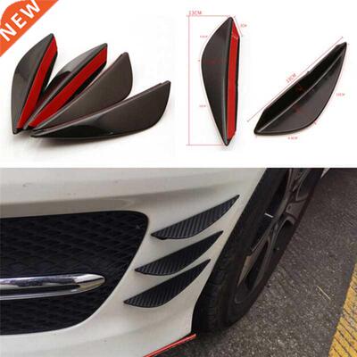 4PCS Bumper spoiler Universal Front Bumper Lip Splitter Fins