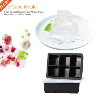 6 Cell Ice Cube Mold Kitchen Stackable Slow Melting DIY Ball
