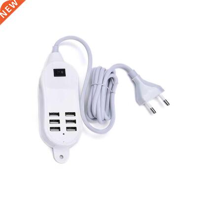 EU Plug 6 Ports Multiple Wall USB Charger 0W 5A Adapter Pho