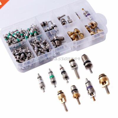 134Pcs Car R134A A/C Auto Air Conditioning Valve Core Car Ti