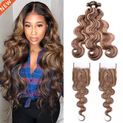 Beaudiva Highlight P4/27 Bundles With Closure Body Wave Bund