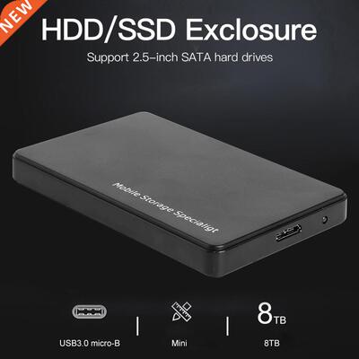 2.5 inch External HDD SSD Case USB3.0 to SATA Mobile Hard Di