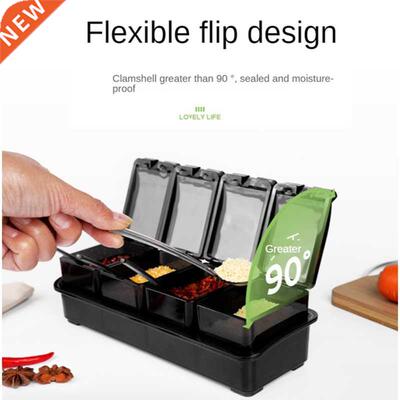 94PC 4 Piece Seasoning Rack Spice Pots Storage Container Con