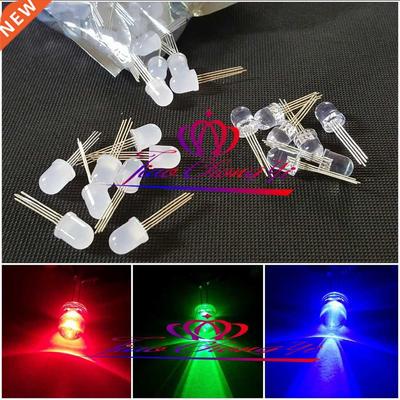 100pcs F10MM 4PIN tri-color common adode cathode Diffused RG