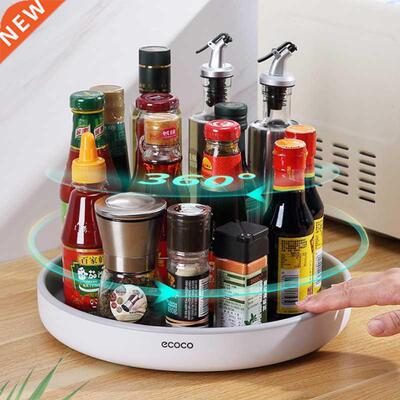 Rotating Spice Storage Rack Multifunctional Seasoning Organi