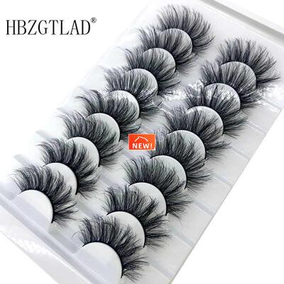8/20 Pairs 3D Mink Hair False Eyelashes Natural/Thick Long