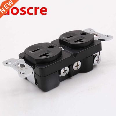 Pieces YTER Duplex Wall plated-rhodium AC 20A Power Receptac