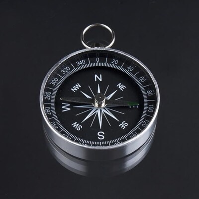 1pc Pocket Mini Camping Hiking Compasses Lightweight Aluminu