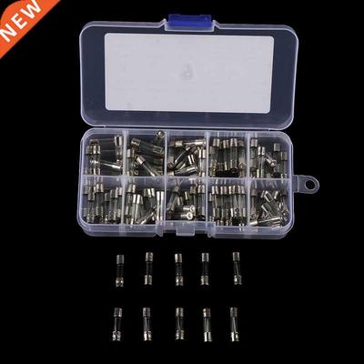 100Pcs/Box 5x20mm Quick Blow Glass Tube Fuse Assorted Kits,F