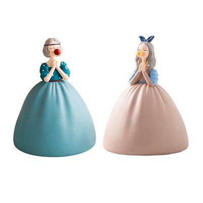 Home Decoration Nordic Style ule Girl Sculpture Creative