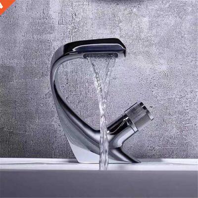 Black Faucet Bathroom Sink Faucets Hot Cold Water Mixer Cran