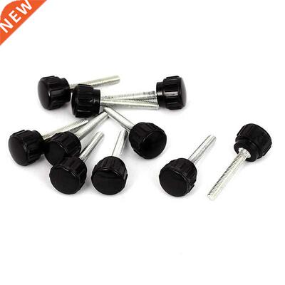10 Pieces Knurled Head Clamps Knob Jig M4x25mm Male Thread B