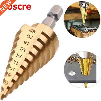 Tool Drill Step Titanium Speed Coated Steel Cone Hole Cutter