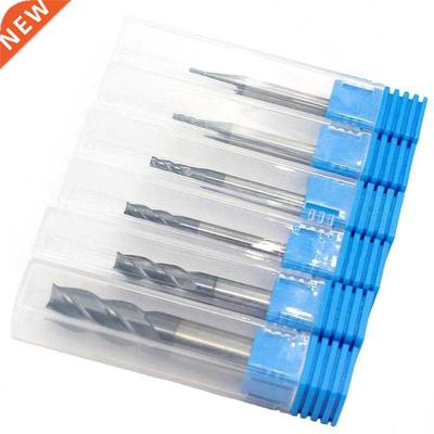 6Pcs 4 Flutes End Mills Set for Steels Square CNC Carbide Mi