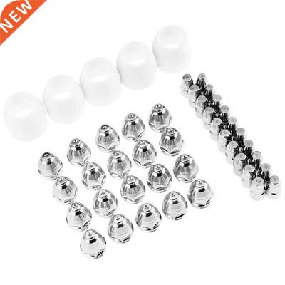 45Pcs P80 Electrode Tips 1.3 Nozzle Shield Cup for P-80 Plas