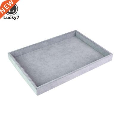 Gray Velvet Newest Jewelry Display Neckla Box Tray Jewellery