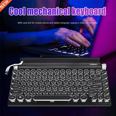 Retro Mechanical Keybod Dot Typewriter Wireless Bluetooth