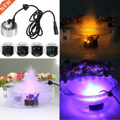 New 12 LED 20mm Mist Maker Misting Fogger Fog Water Fountain