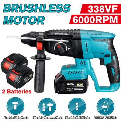 Dillpro Brushless Cordless Rotary Hammer Drill Rechargeable
