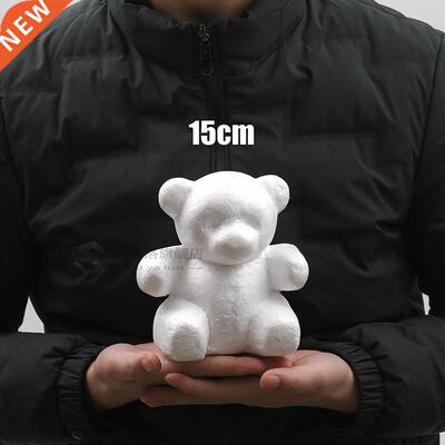 144pcs Pe No Lace Rose Foam Flowers Mini Bouquet Teddy Bear