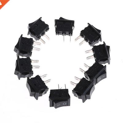 10Pcs KCD1-11 250VAC/3A 6A 125V AC 2P Swtches 10*15MM Small