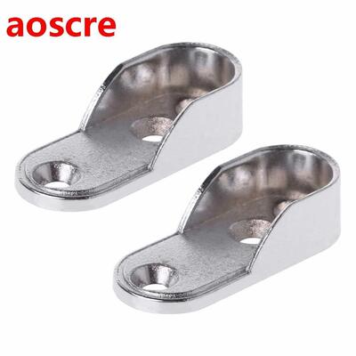 2pcs Wardroe Clothes Tue Support Closet Rod Pole End rack