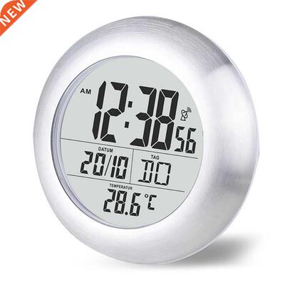 Bathroom Waterproof Clock Shower Hanging Clocks Timer Sensor