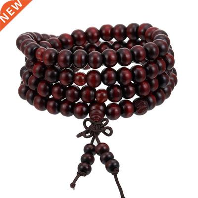 1Pcs 8mm Natural Sandalwood Buddhist Buddha Meditation Wood