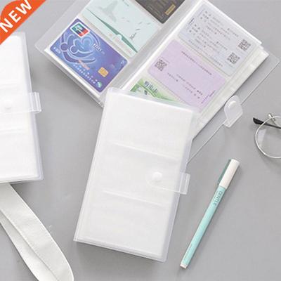240 Slots Transparent PP Cover Business Card Book Large Capa