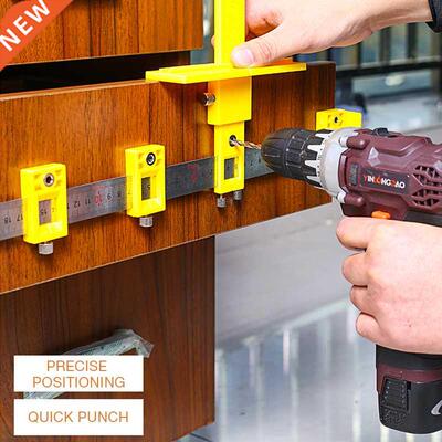 Detachable Hole Punch hand Tool Center Drill Bit Guide Set S