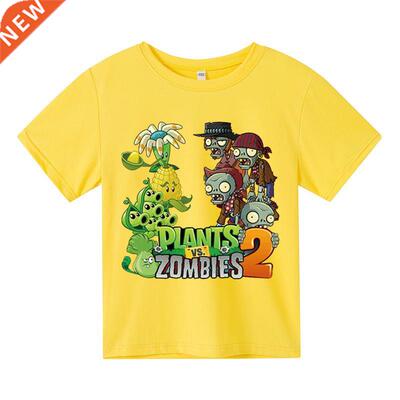 The Plants vs Zombies- Print T-shirt For Boys and Girls，202