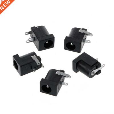 5 Pcs DC-005 Blck DC Power Jck Socket Connector 5.5x2.1mm