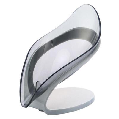 Le Shape athroom Soap Holder Self-adhesive Soap ox Drain
