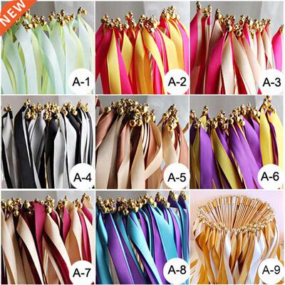 50Pcs/Set Twirling Wands Wedding Party Favor Sticks with Bel